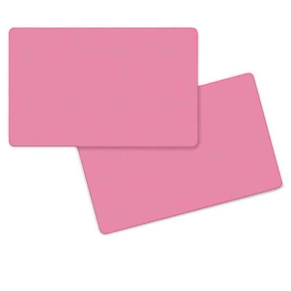Blanco kaart Roze - PPC - Roze kaartje in gloss uitvoering